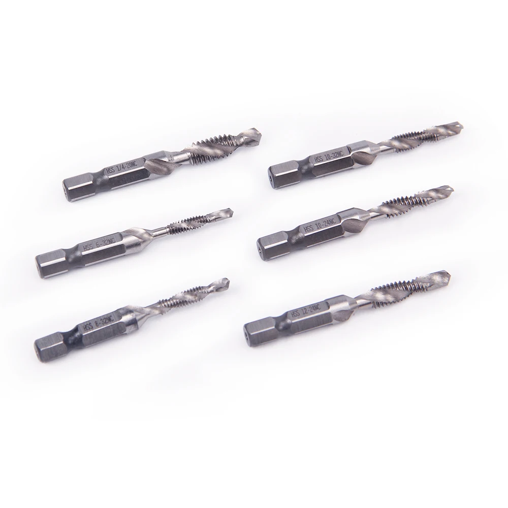 Hss Titanium Machine Taps Sprial Flute Thread Taps M3-m10 For Drill Bit ...
