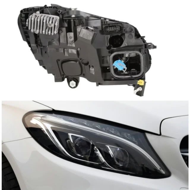 W205 C Class Headlight Head Lamp LED High C180 C200 C260 C280 C300 2015 ...