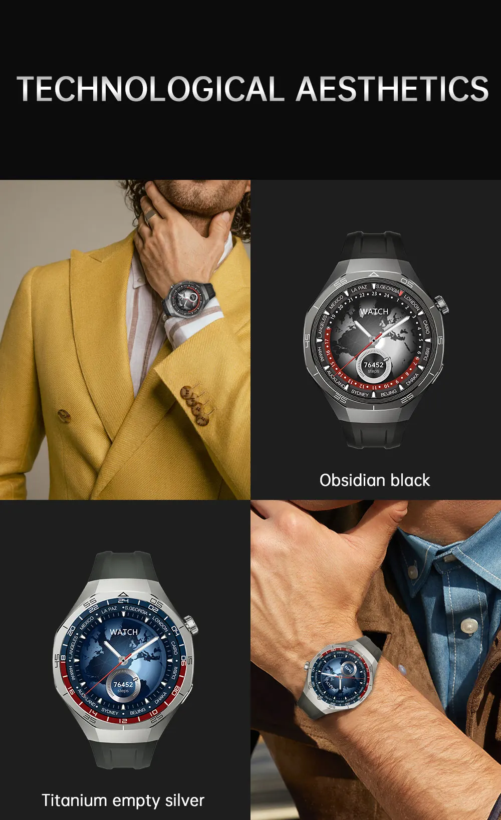 2025 SK40 Smart Watch for Men - BT Touchscreen Smart Watch