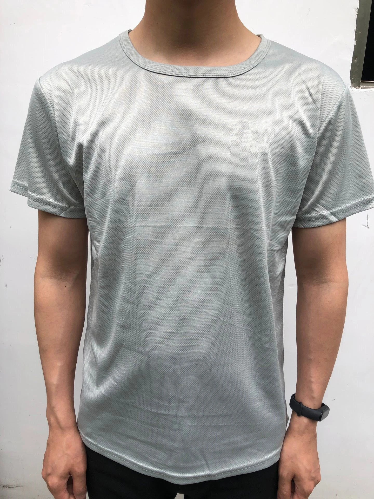 Wholesale 100% Polyester Plain T-Shirts for Custom Printing - Black ...