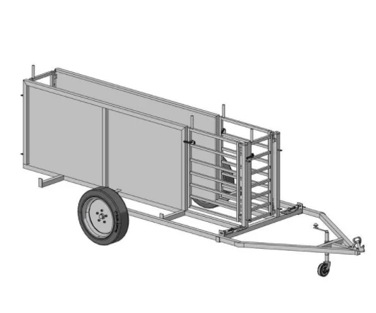 Galvanized Cattle Sheep Panel Trailer As Portable Yard - Buy Trailer ...