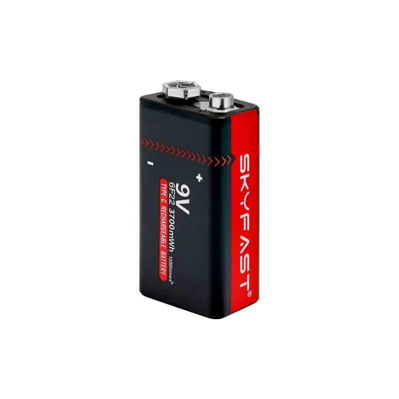 Skyfast 800mah Type C 9v Battery 1pcs 6f22 9v Lithium Battery ...