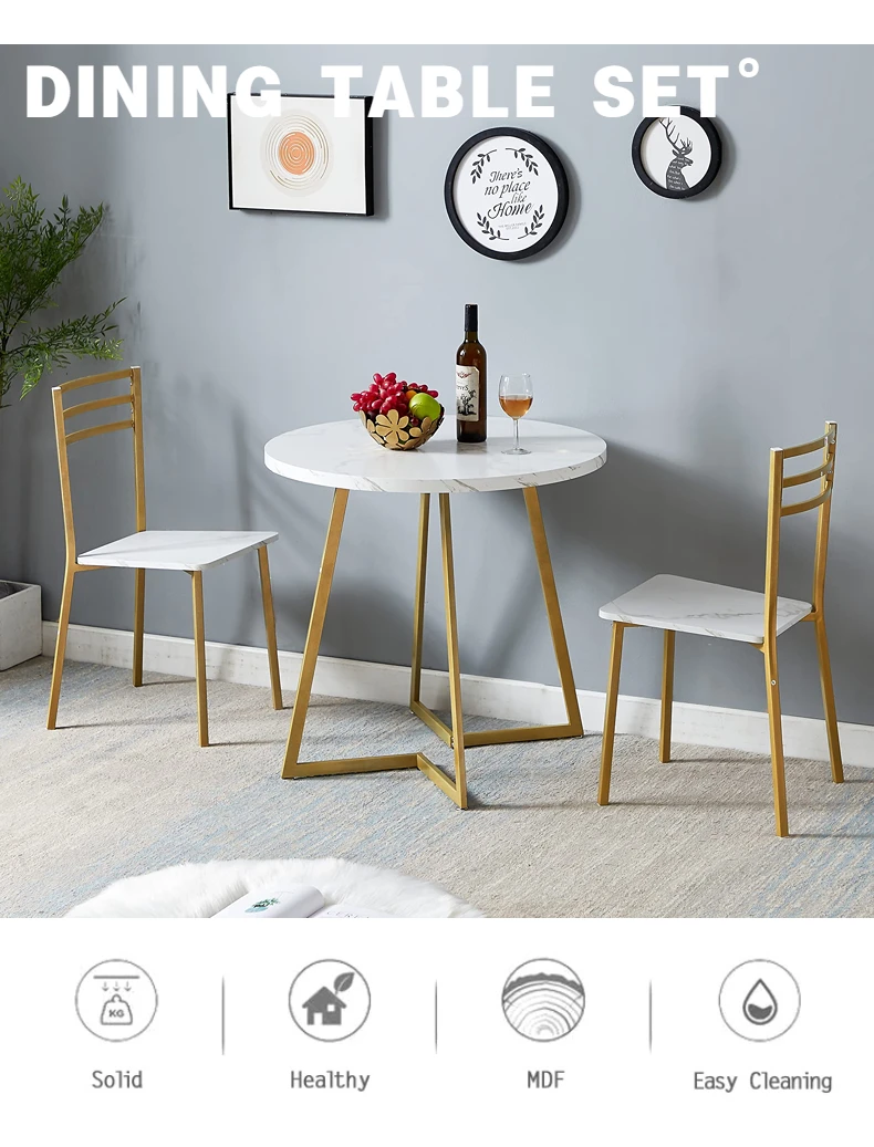 Modern Ironwood Family Dining Room Uses Round Two-person Tables And ...