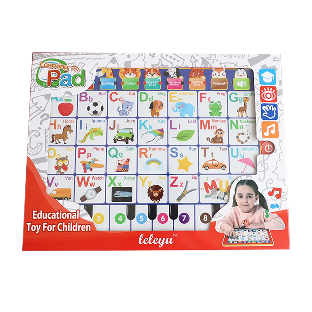 Kids Learning Tablets Educational With Abc/words/numbers/color/piano ...