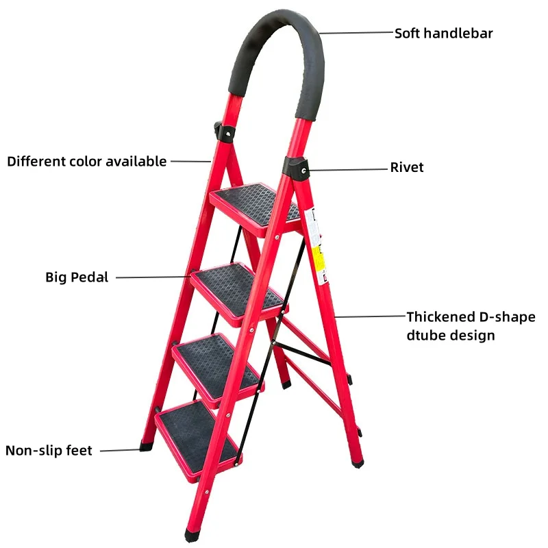 Escaleras Step Iron Steel Ladder Stairs Fold Step Ladder - Buy Ladders ...