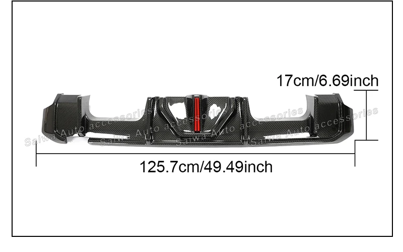 Dry Carbon Fiber G80 Rear Bumper Diffuser For Bmw M3 G80 M4 G82 G83 ...