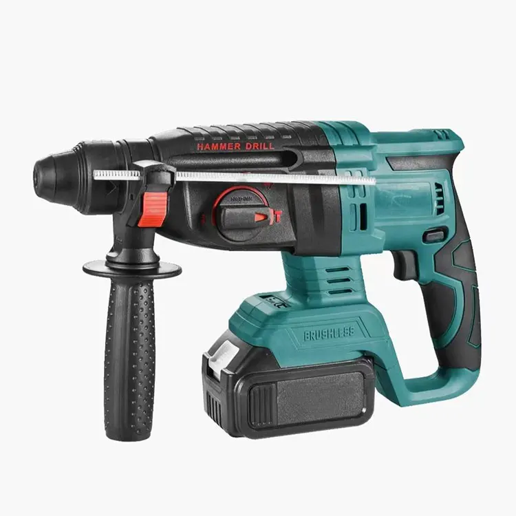 Cordless Electric Brushless Rotary Hammer Drill Machine 700w 26mm ...