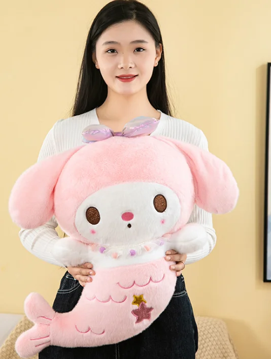 Botu Anime Sanrio Mermaid Plush 30/40/60cm Toy Kawaii Kuromi My Melody ...