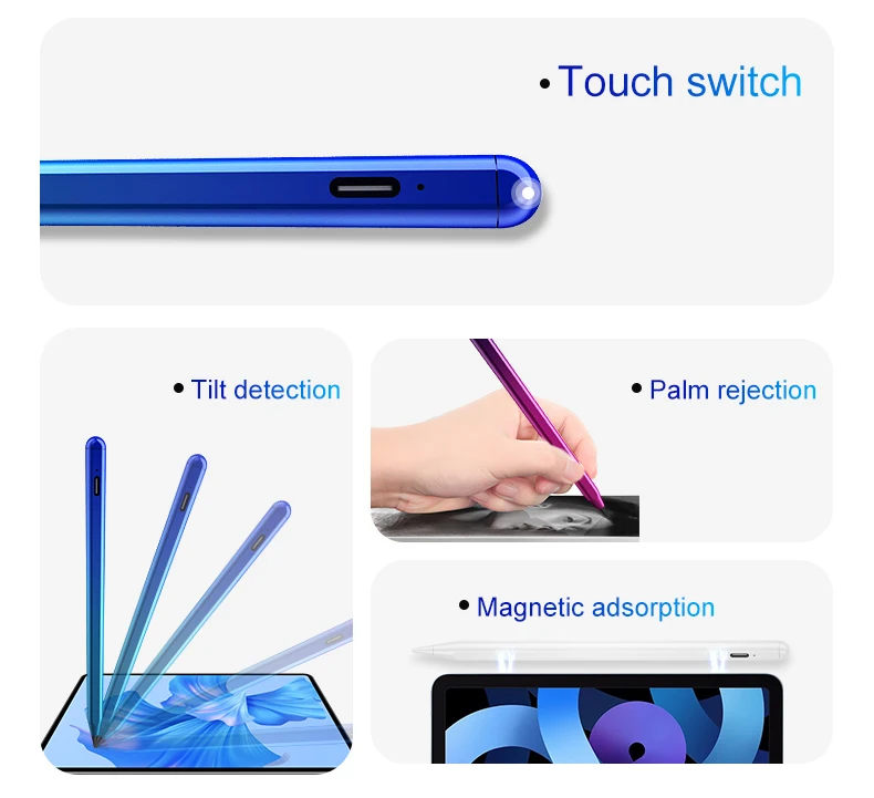 Custom Logo Metal Super Thin Ballpoint Stylus Pen Touch Screen ...