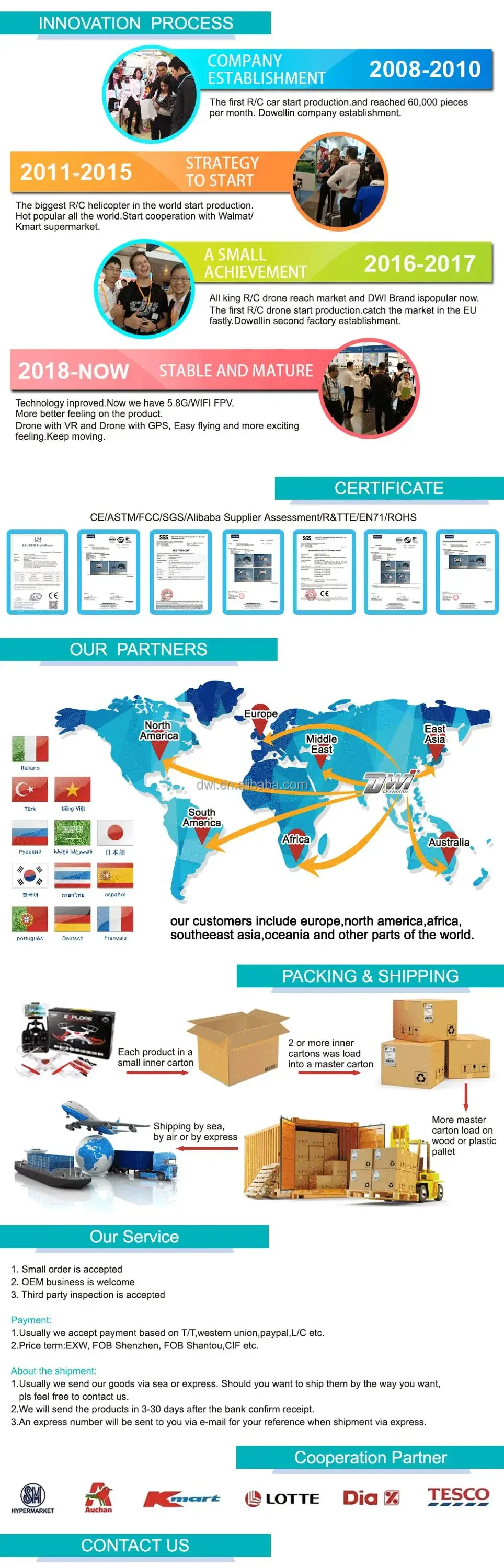 DWI 2.4G 360-Degree Eight Wheel Swing Arm Climbing Off-road Vehicle RC ...