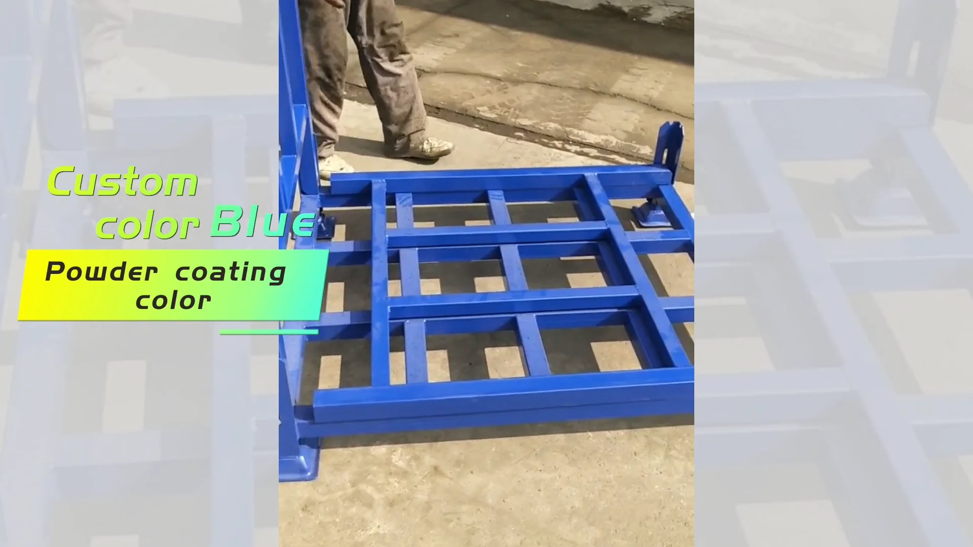 Industrial Warehouse Steel Stacking Pallet Rack With Removable Posts ...