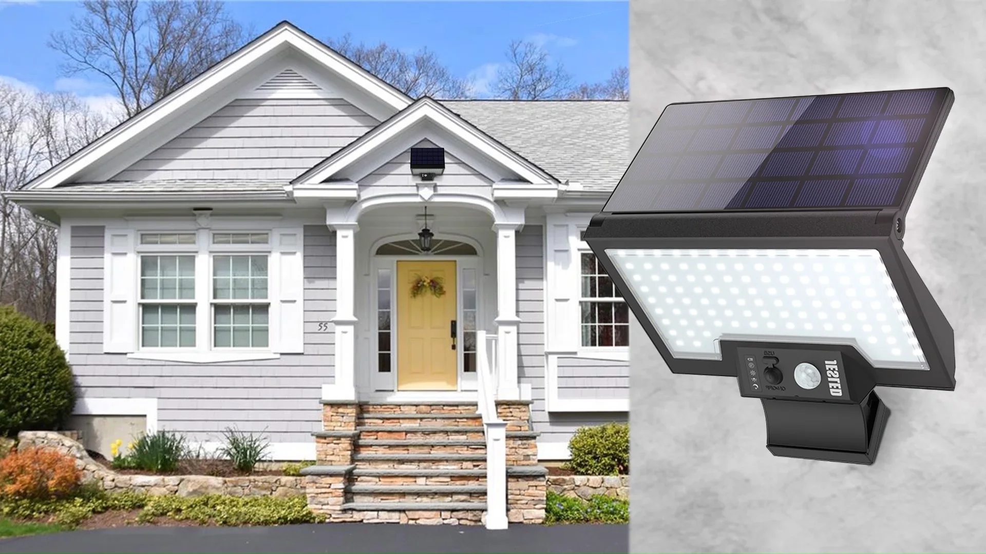 Jesled Solar Garden Lights 108led Solar Lamp Super Bright Light With ...