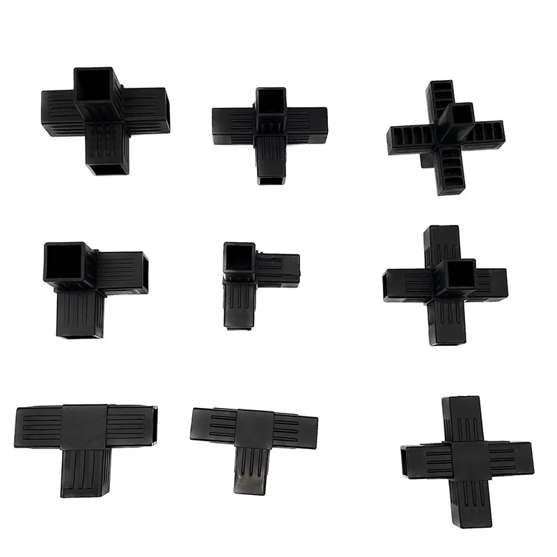 Factory Plastic Multiple Square Corner Connectors For Aluminum Pipe ...