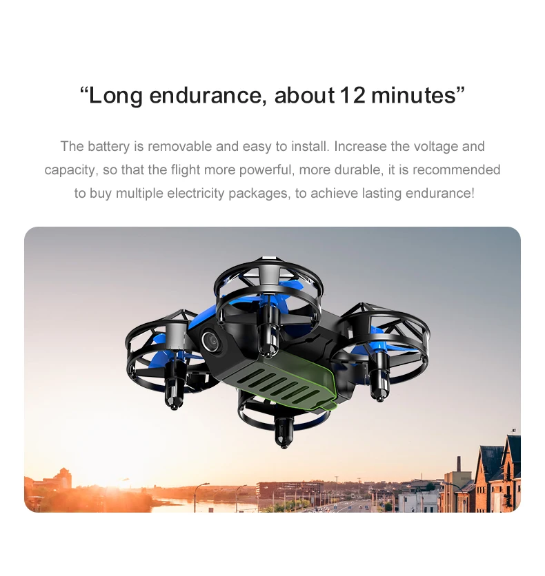 Beginner Mini Drone with Camera & LED Lights for Kids