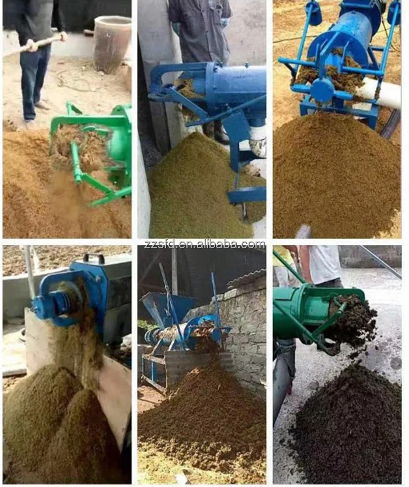 Farm Waste Manure Dewatering Machine Cow Dung Slurry Separator Dryer ...