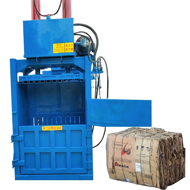 Mini Small baler scrap plastic/waste paper/cardboard compactor baler ...