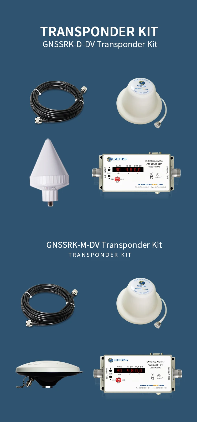 Gnssrk-x-dv Gps And Gnss Signal Repeater Kit Gps Booster And Gps Signal ...