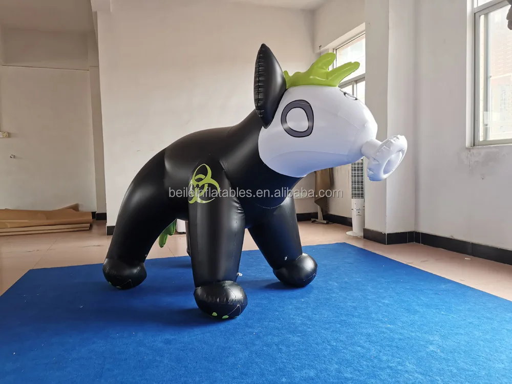 Beile Customized Black Inflatable Mask Hyenas for Sale