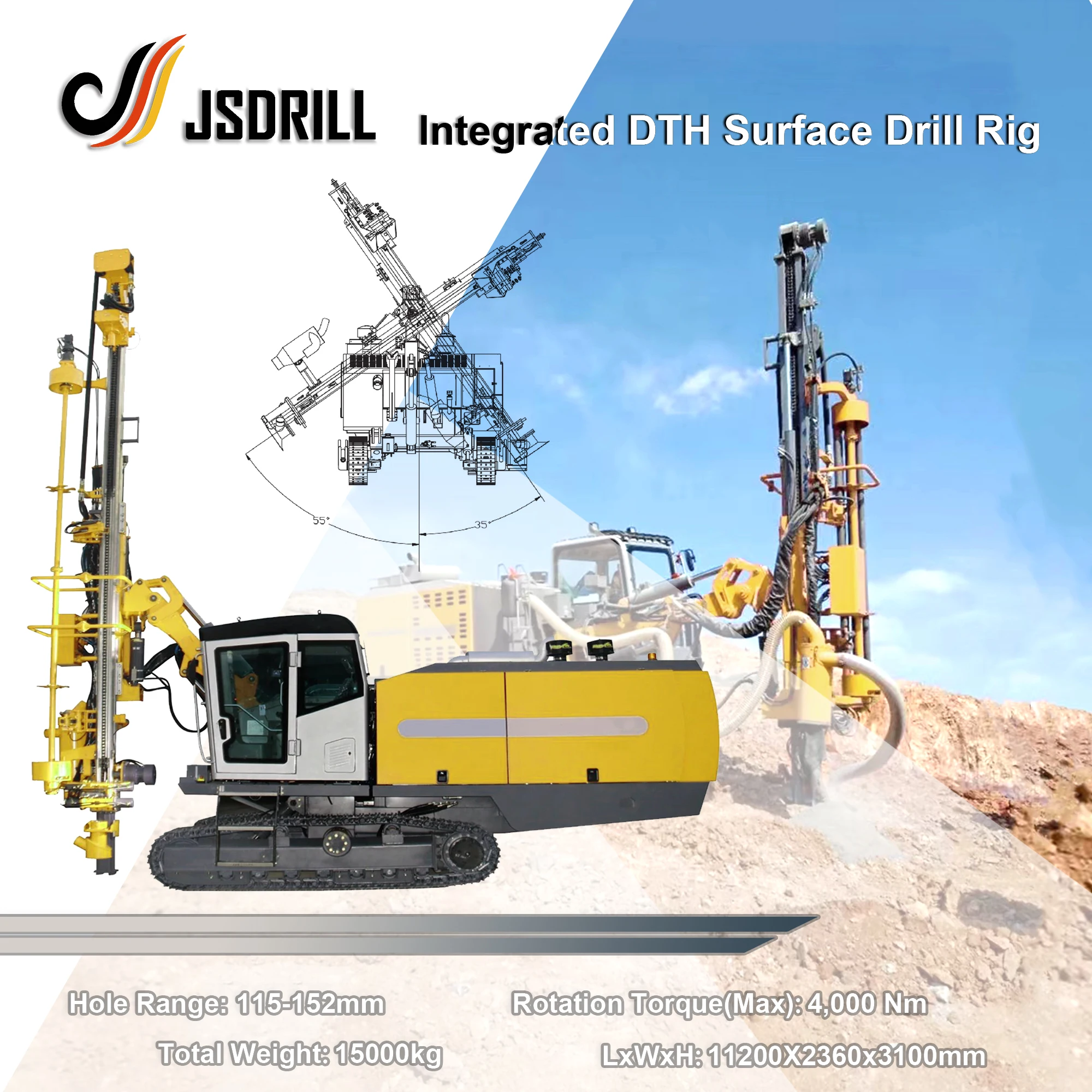 Supplier Crawler Portable 180m Water Well Drilling Rig Machine On Sale ...