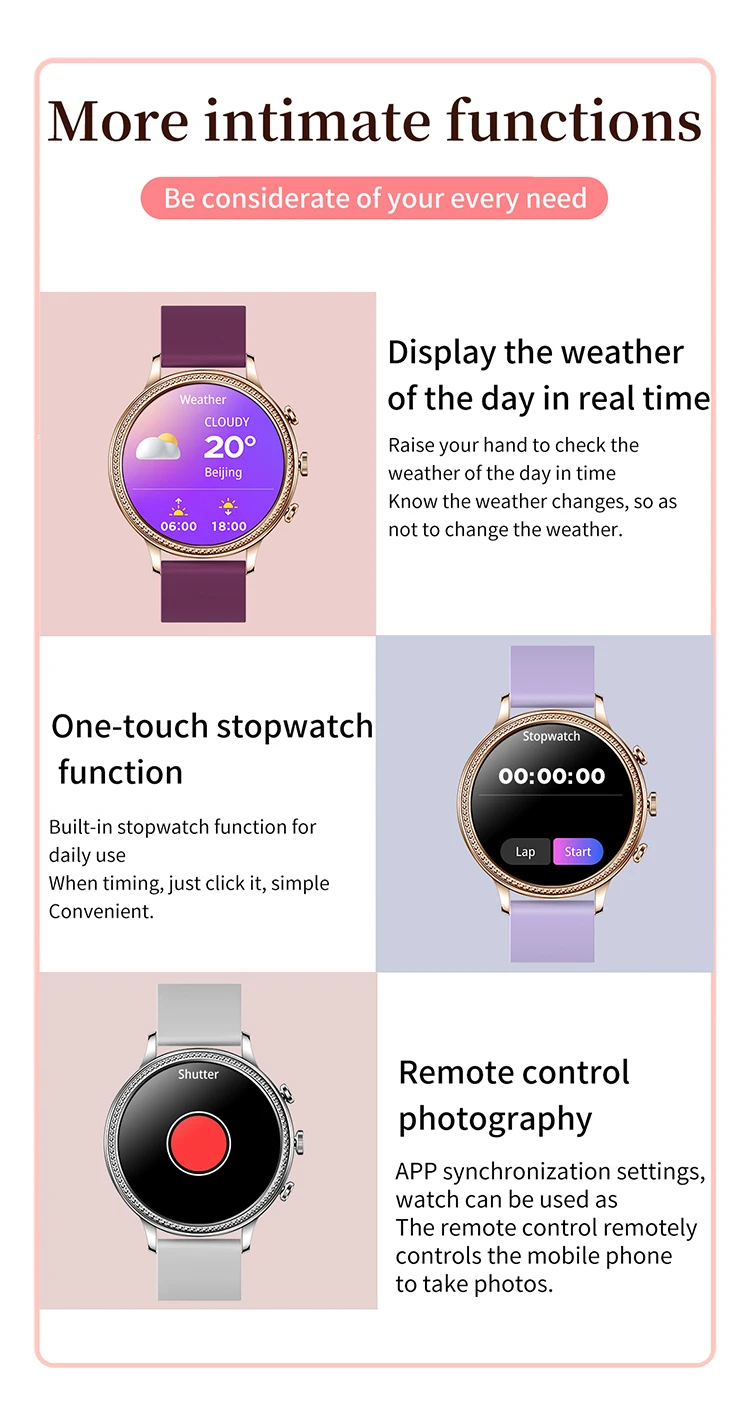 V60 Smart Watch For Women Dafit Bt Calling Smartwatch For Android And ...