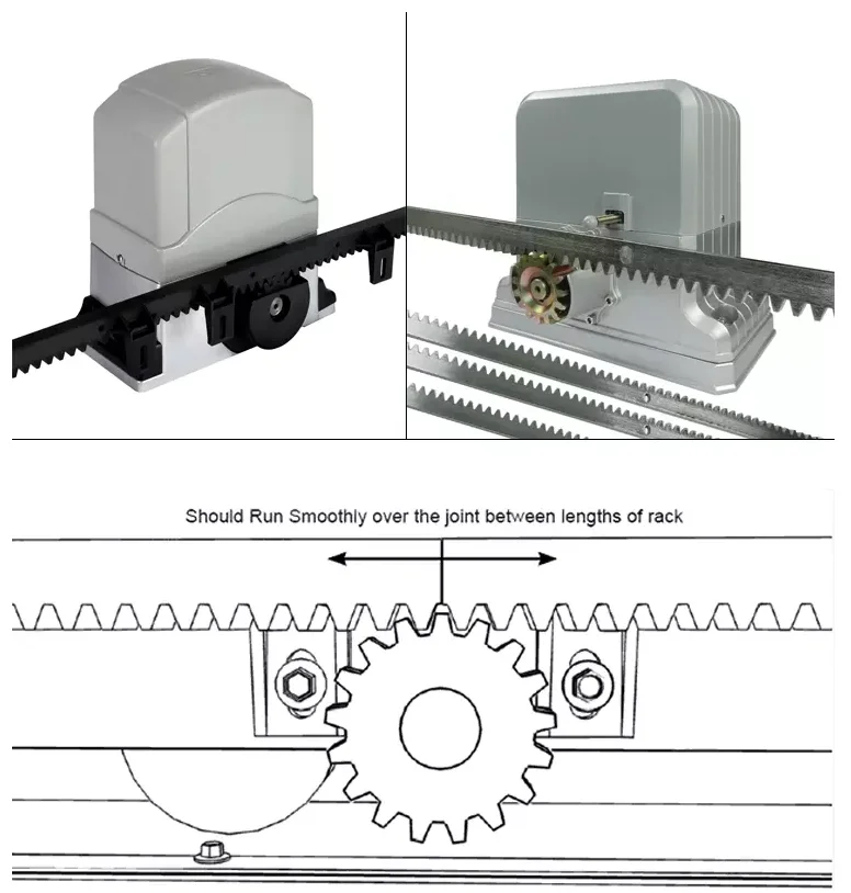 Top Quality M4 Steel Racks for Sliding Gate Motor - 1m Long