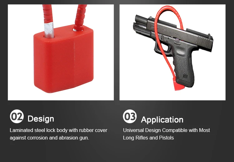 Cable Gun Safety Lock,Cable Wire Trigger Key Lock Gun Lock - Buy Gun ...