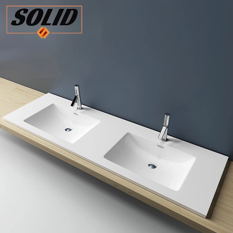 Artificial Stone Wash Basin Hotel Countertop Sink Bathroom Modern Sink ...