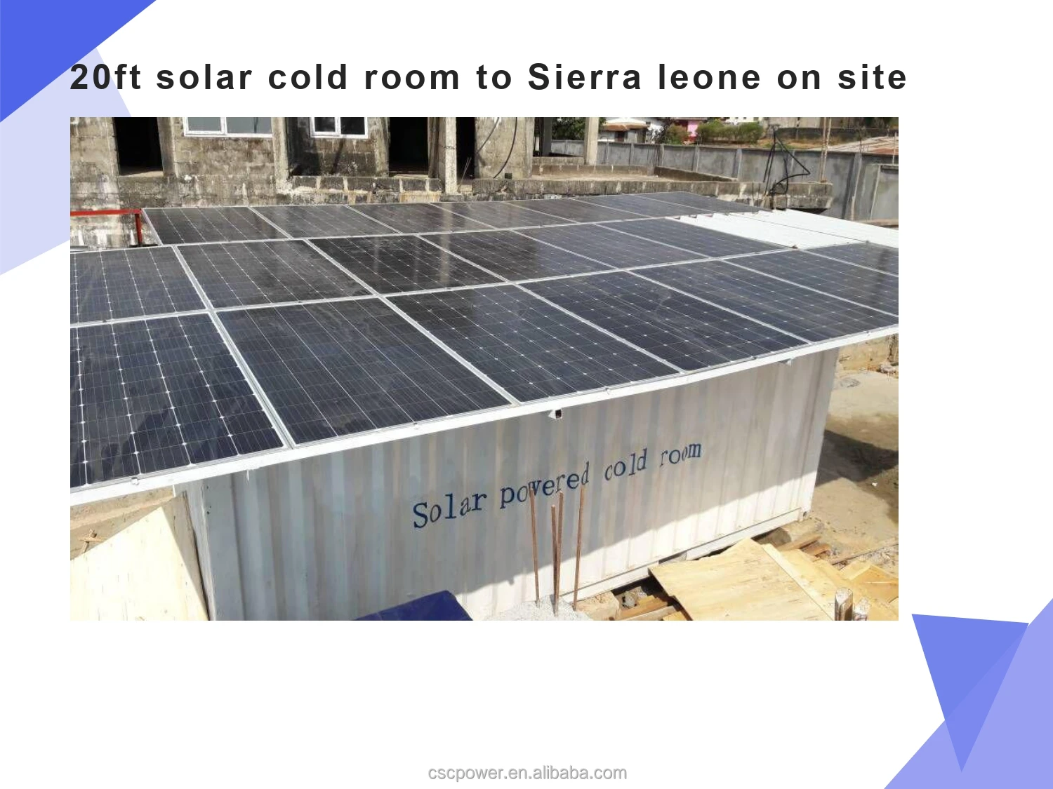 Economical Solar Cold Room - Efficient Energy Storage