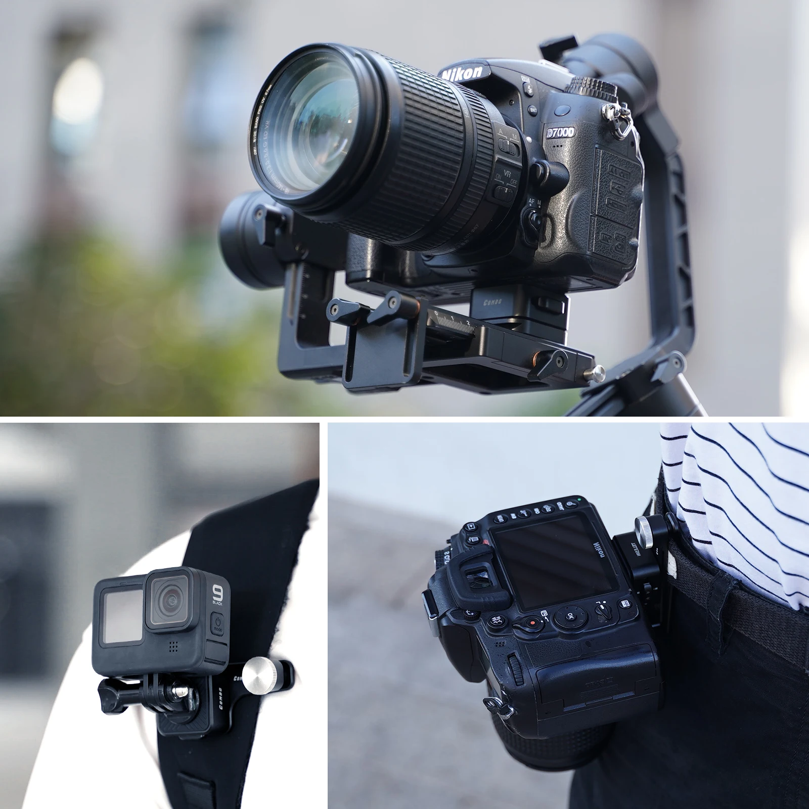 Quick Release Plate Gimbal Camera Base Equipped With Stabilizer ...