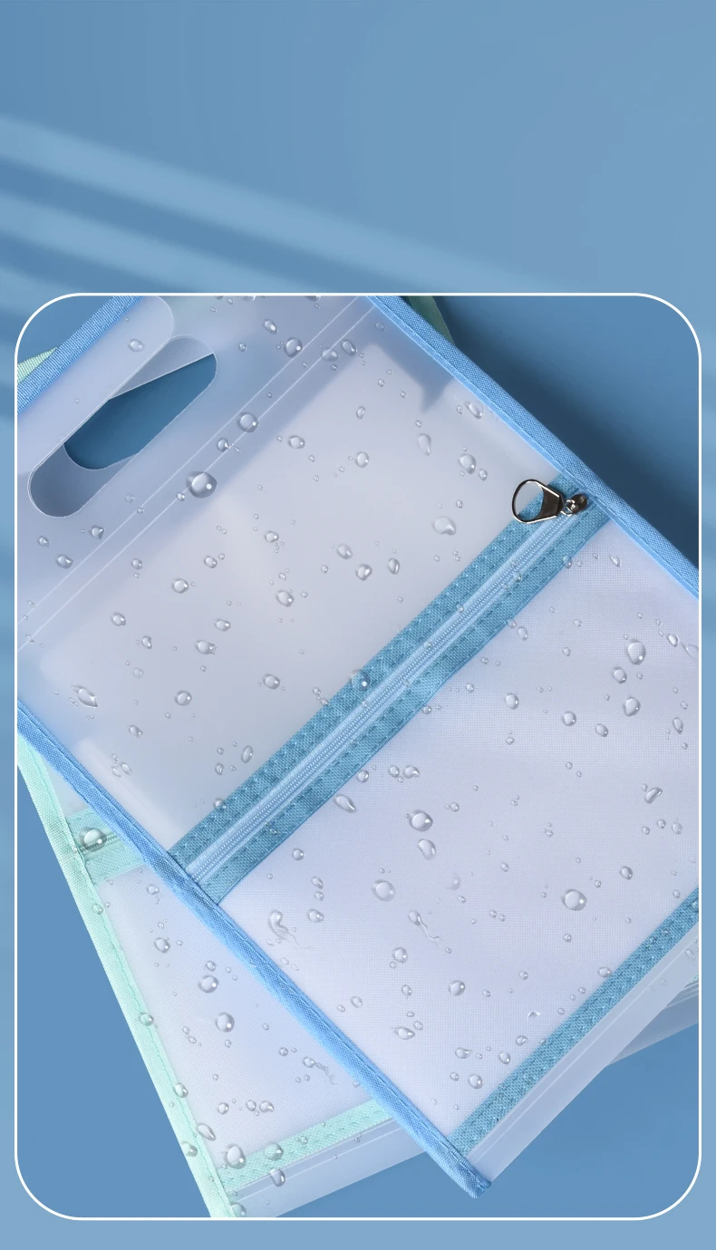 Waterproof A4 Size Transparent Document Bag 13 Pockets Accordion ...