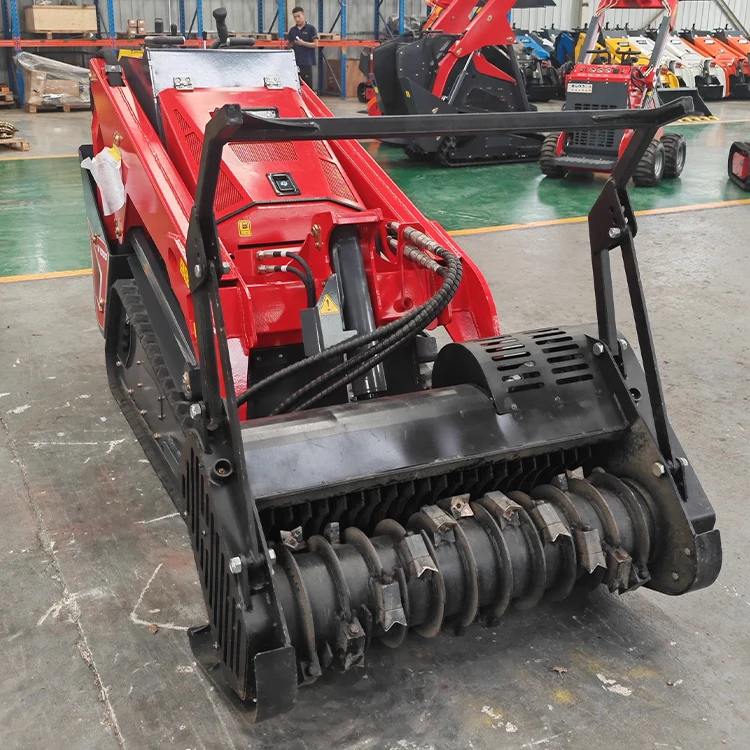 Derette v1000 mini skid steer track loader CE&EPA Kubota diesel engine ...