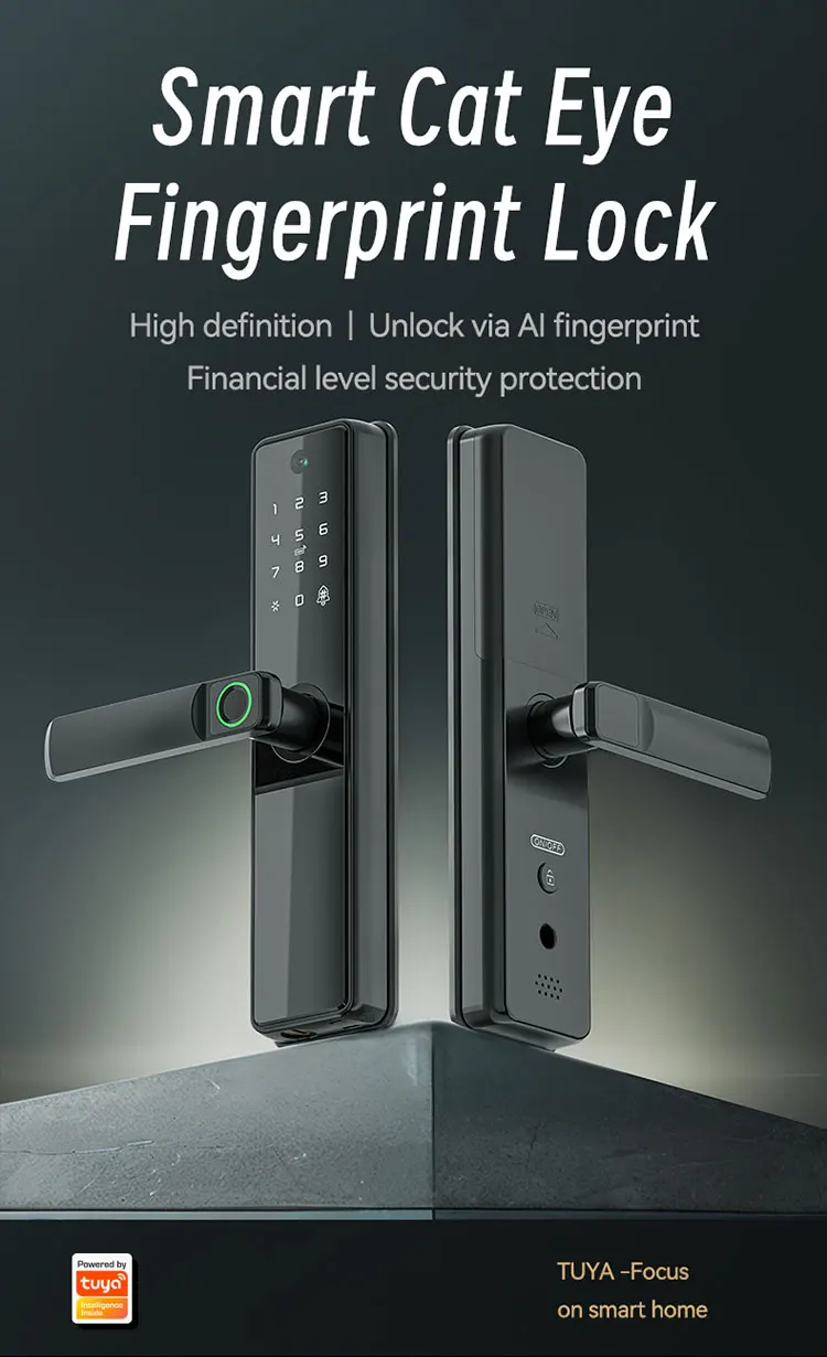 Doorplus Electronic Front Door Lock Smart Door Lock Zigbee Wifi ...