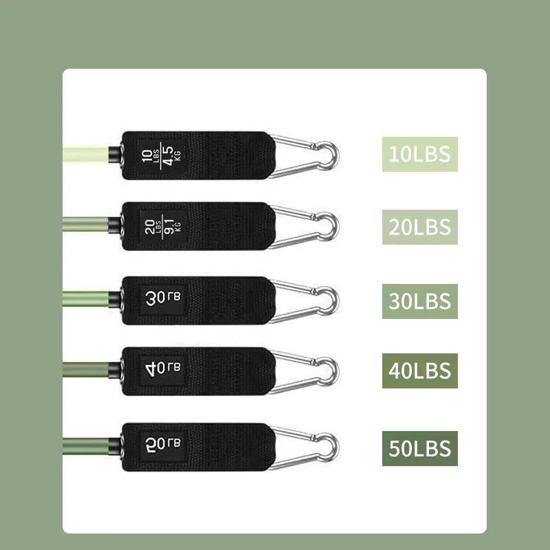 MR Resistance Bands Set with Handles, 11pcs Fitness Resistance Bands ...