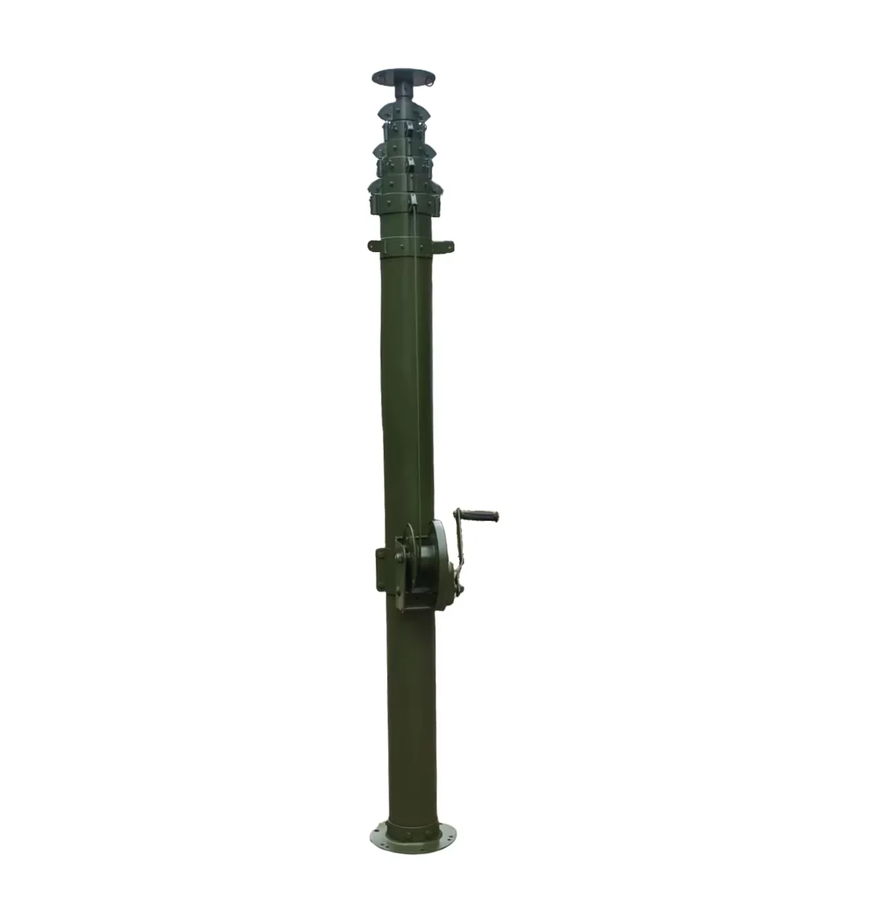 Motorized Telescoping Mast with Remote Controller for Telecommunication