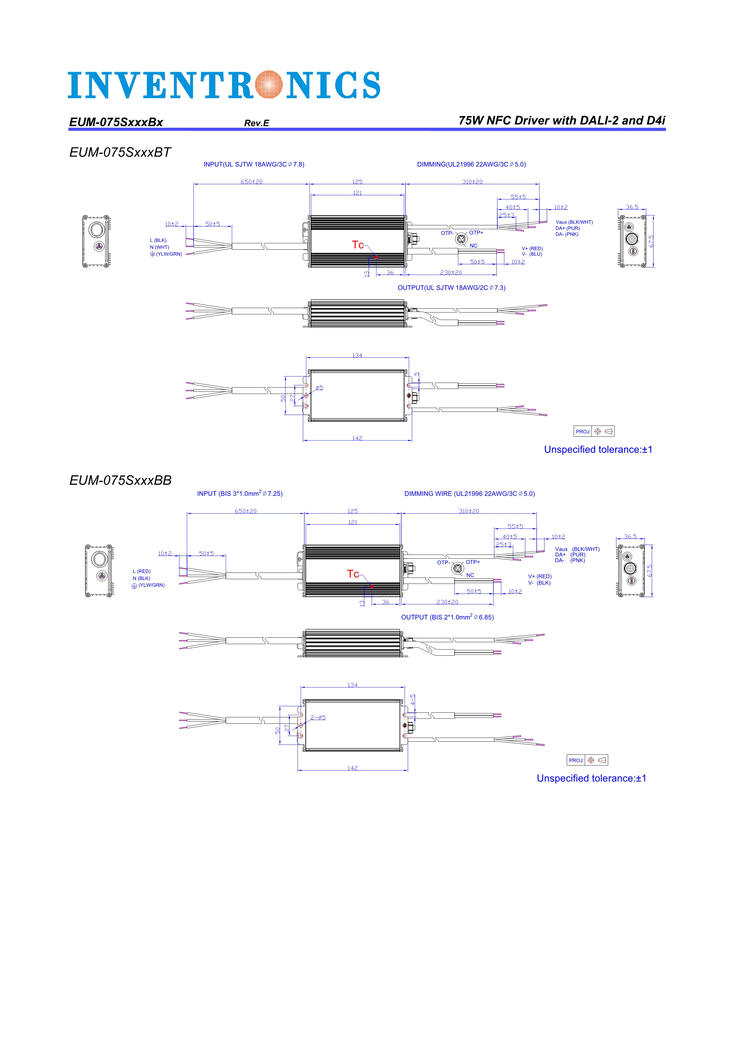 Inventronics LED Driver 75W - Reliable Lighting Solutions
