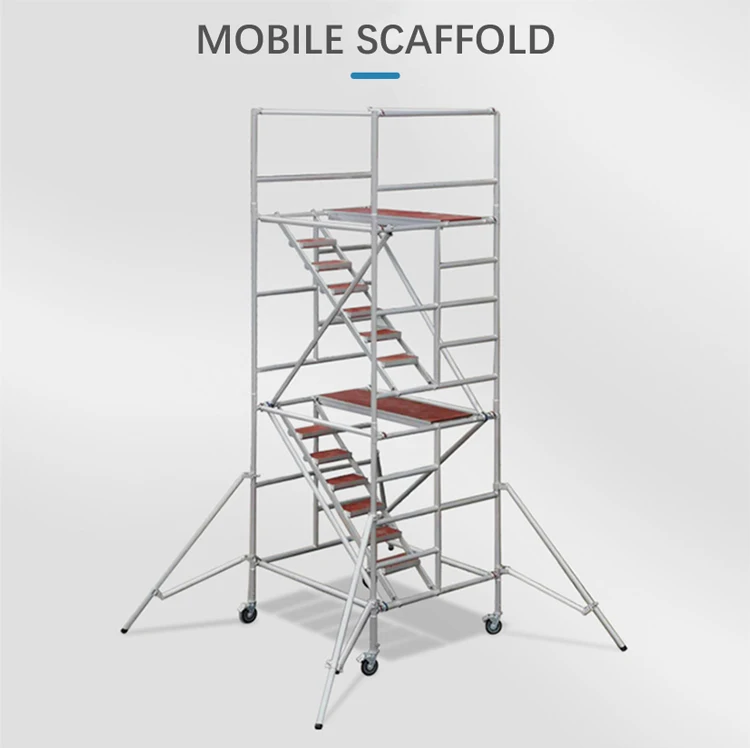 Aluminium Stair Scaffolding Tower - 7.2m Height & Layher Andamios