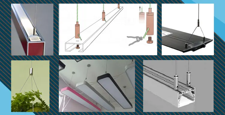 Adjustable Wire Rope Suspended Ceiling Mount for LED Panels