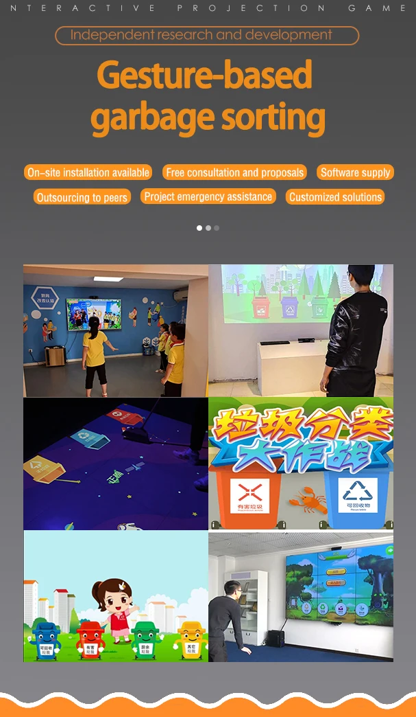 Garbage Sorting Touch Screen Interactive Waste Separation Interactive ...