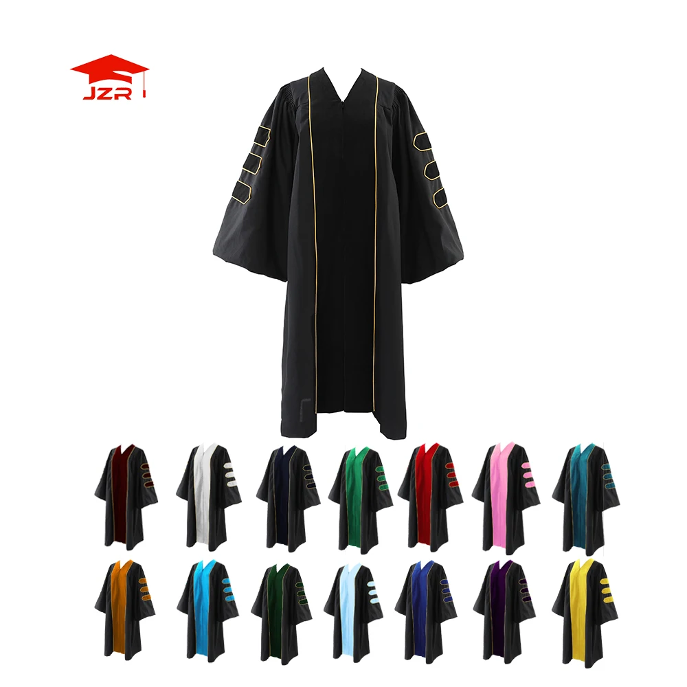 Custom Graduation Cap Gown University Outfits American Luxury Doctoral ...