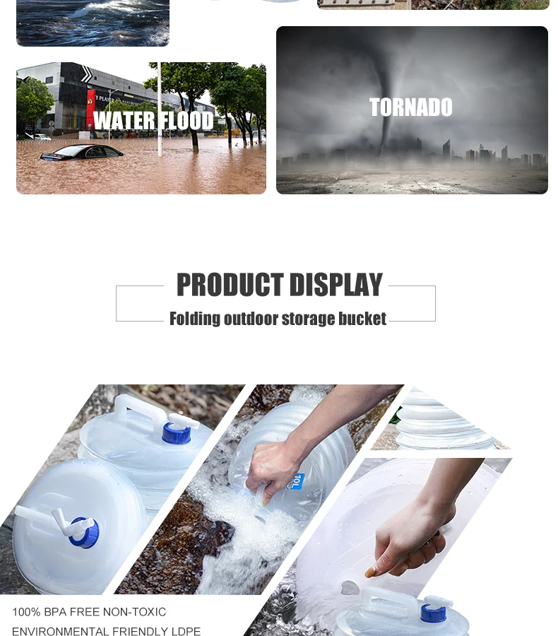 Collapsible Water Container,Premium Portable Water Storage,Portable Camping Water Tank 5l/10l ...