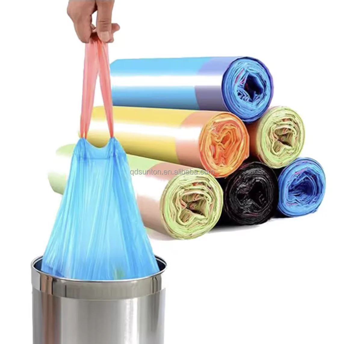 Wholesale Draw String Trash Bags - Custom Printed & Durable