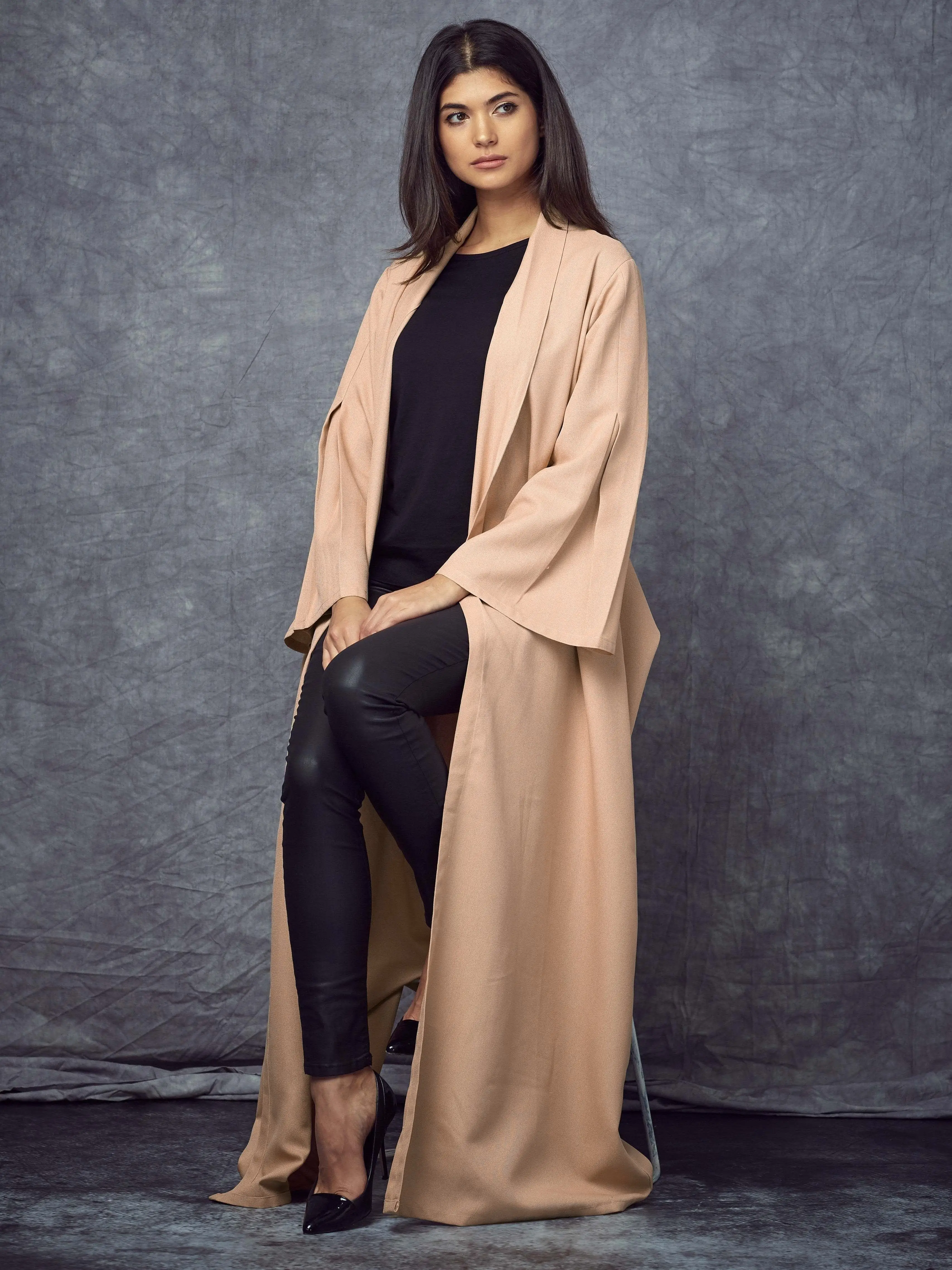 Fashion Long Sleeve Casual Oversize Cardigan Islamic Clothing Women ...