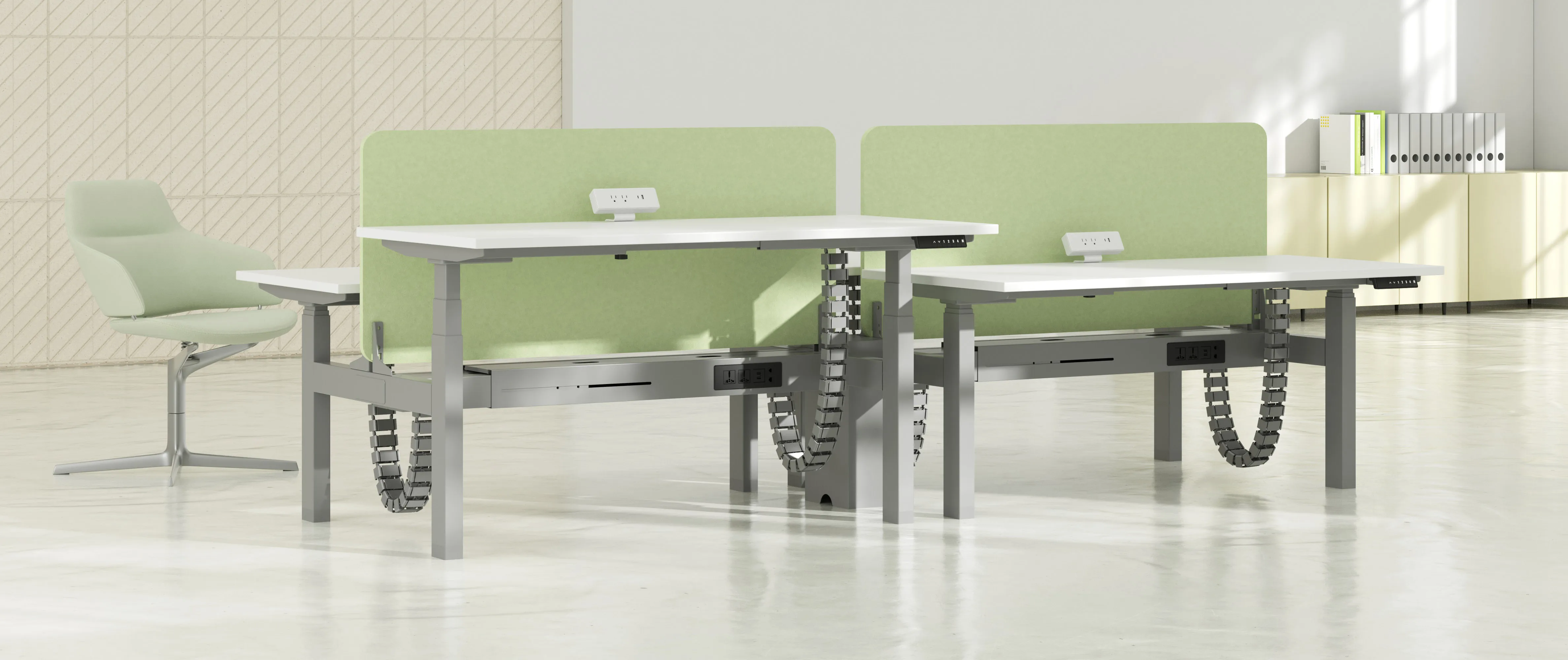 Modern Modular Smart Electric Standing Lifting Desk Open Office ...