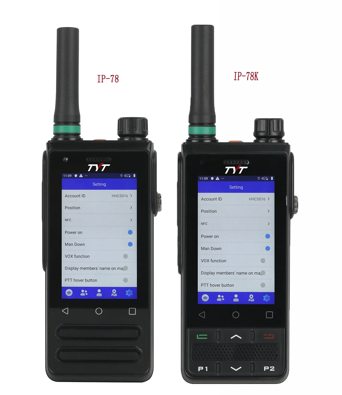 TYT Walkie Talkie Android IP-78 - 4G LTE POC Radio
