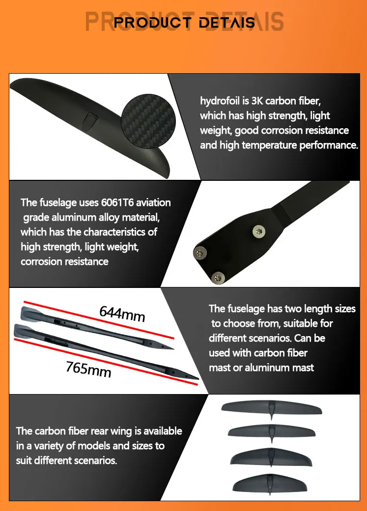 KUAYO FUN Hydrofoil Set - GY Series for Surfing Excellence