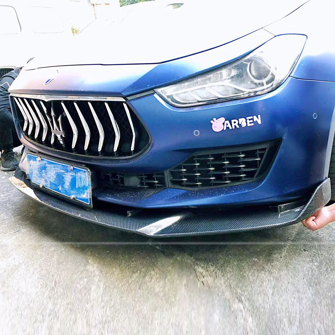 Maserati Ghibli Carbon Fiber Front Lip - 2017-2022 Kits