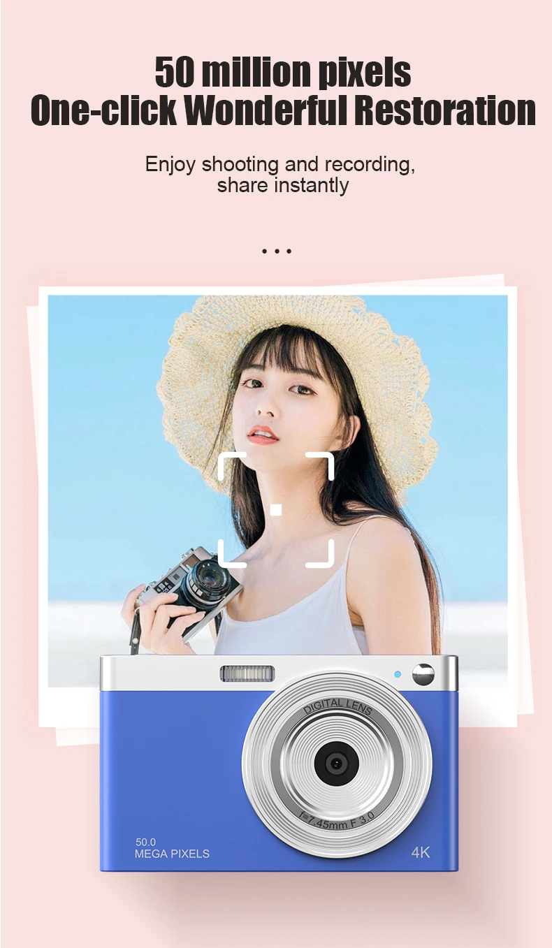 New Style Professional 4k Photo Video 16x Digital Zoom Mini Dslr ...