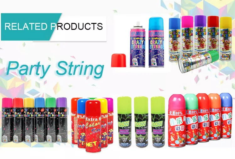Factory Wholesale Silly String/party String Spray/color Party String ...
