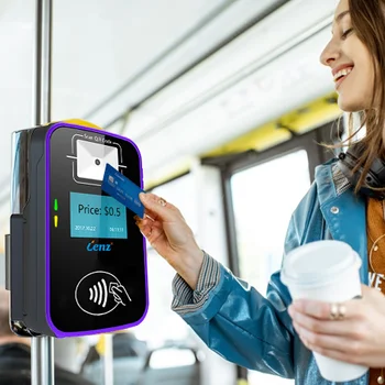 Bus Smart Card Reader: 4G GPS, QR Code, NFC Payment Validator for ...