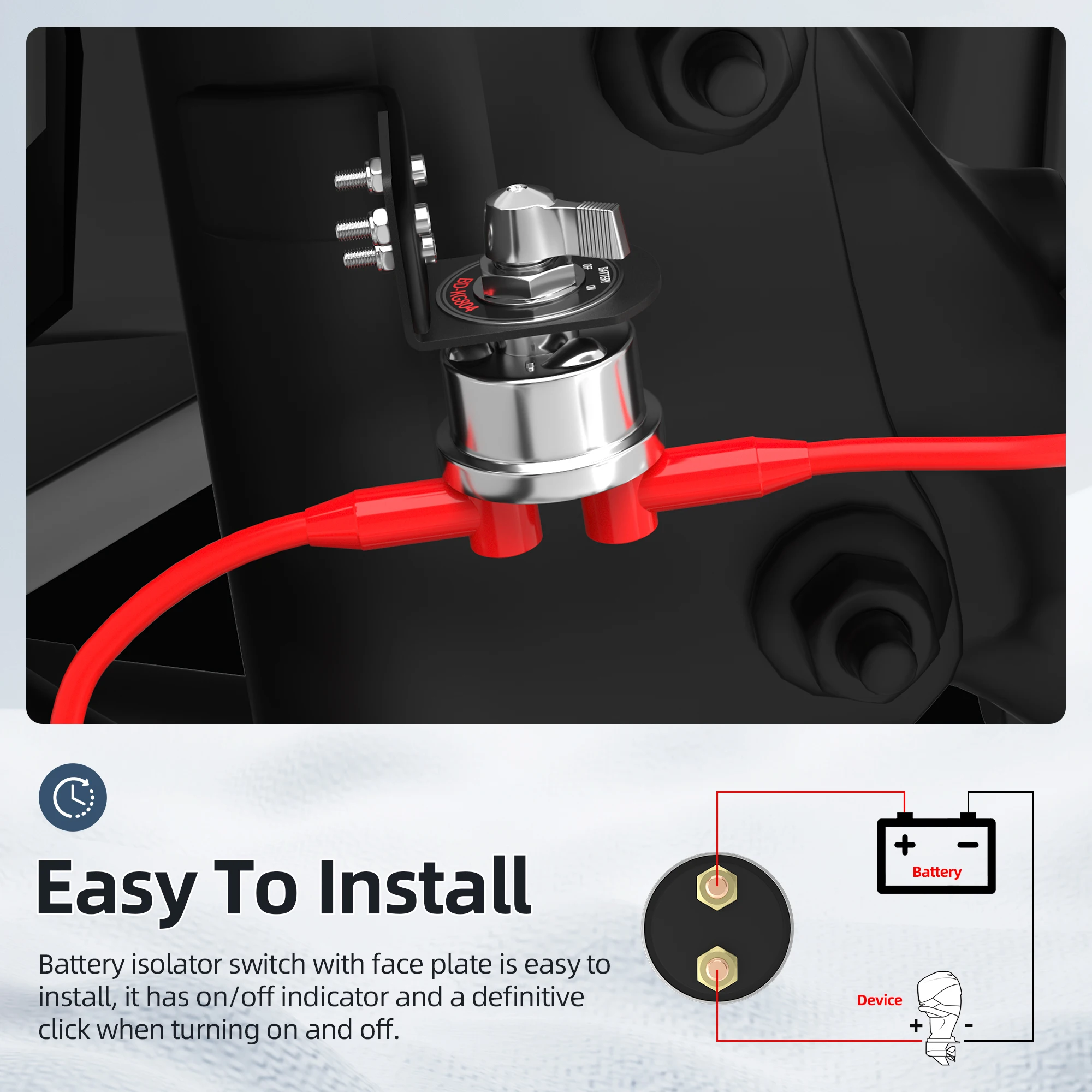 200A Battery Cut off Switch - Heavy Duty Master Disconnect